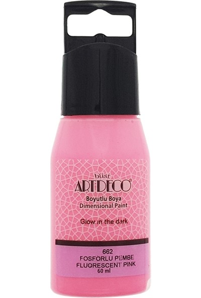 Artdeco Boyutlu Boya 60Ml - N:662 Fosforlu Pembe Artdeco Boyutlu Boya 60Ml - N:662 Fosforlu Pembe