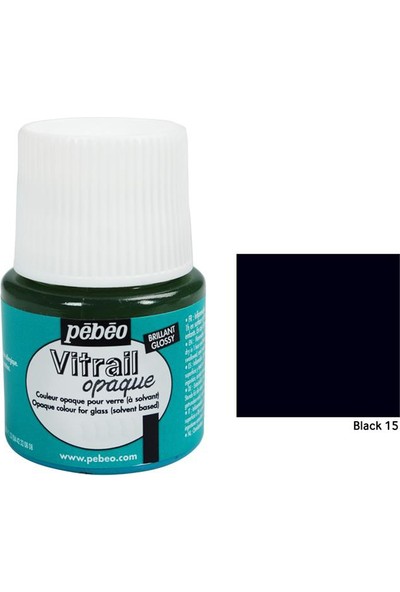 Pebeo Vitrail Cam Boyası 45Ml - 15 Black Pebeo Vitrail Cam Boyası 45Ml - 15 Black