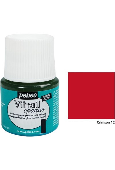 Pebeo Vitrail Cam Boyası 45Ml - 12 Crimson Pebeo Vitrail Cam Boyası 45Ml - 12 Crimson