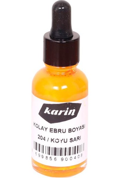 Karin Kolay Ebru Boyası 30Ml - Koyu Sarı Karin Kolay Ebru Boyası 30Ml - Koyu Sarı