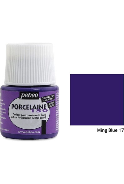 Pebeo Porcelaine 150 Porselen Boyası 45Ml - Ming Blue 17 Pebeo Porcelaine 150 Porselen Boyası 45Ml - Ming Blue 17