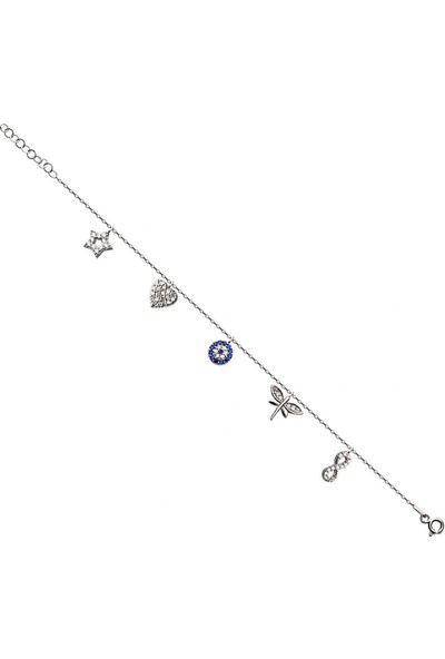 Alışverişrengi 925 Ayar Beyaz Şans Bileklik