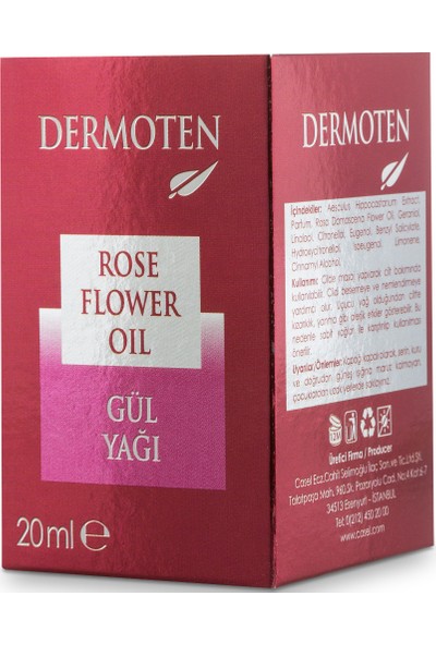 Dermoten Gül Yağı 20ml Dermoten Gül Yağı 20ml