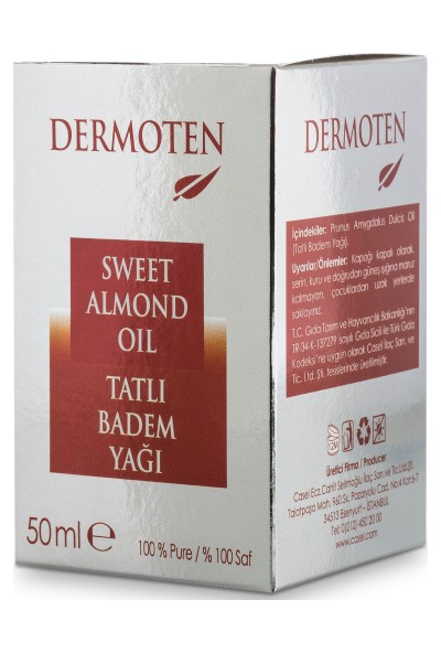 Dermoten Tatlı Badem Yağı 50ml Dermoten Tatlı Badem Yağı 50ml