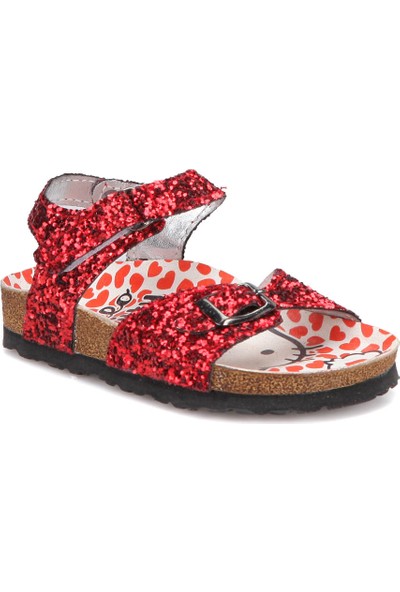Hello Kitty 90522T Kırmızı Kız Çocuk Sandalet