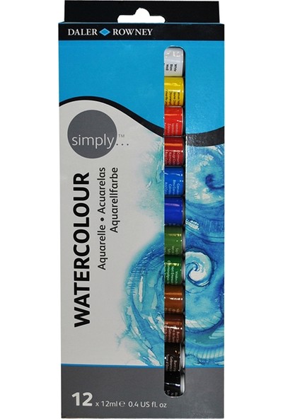 Daler Rowney Simply Sulu Boya Seti 12X12Ml Daler Rowney Simply Sulu Boya Seti 12X12Ml