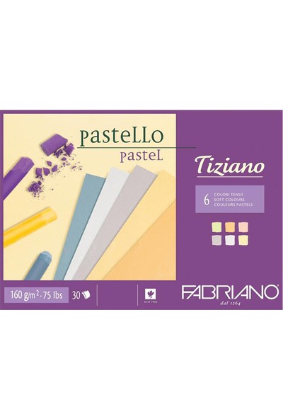 Fabriano Tiziano Soft Pastel Renkli Blok, 160Gr, 29,7X42Cm Fabriano Tiziano Soft Pastel Renkli Blok, 160Gr, 29,7X42Cm
