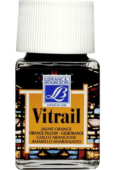 Lefranc & Bourgeois Vitray Cam Boyası 50Ml - 231 Orange Yellow Lefranc & Bourgeois Vitray Cam Boyası 50Ml - 231 Orange Yellow