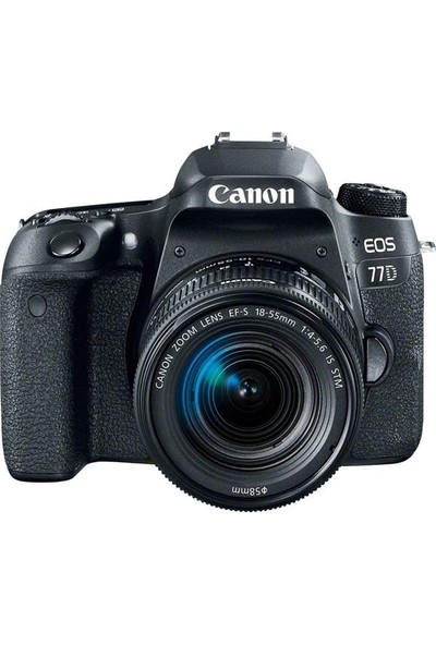 Canon EOS 77D 18-55mm f/4-5.6 IS STM Fotoğraf Makinesi İthalatçı Garantili