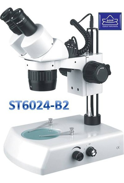 Soıf St6024-B2L Binoküler Stereo Mikroskop -Alttan Ve Üstten Led Soıf St6024-B2L Binoküler Stereo Mikroskop -Alttan Ve Üstten Led