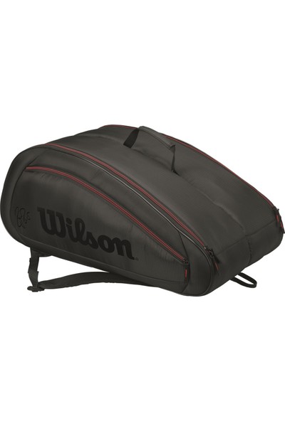 Wilson Tenis Çantası Fed Team 12 Pack - Siyah / Kırmızı (WRZ833712) Wilson Tenis Çantası Fed Team 12 Pack - Siyah / Kırmızı (WRZ833712)