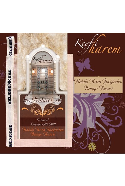 Kelebek Kese Hakiki Koza İpeğinden Banyo Kesesi