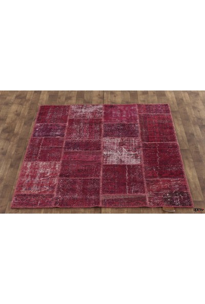Patchwork El Halısı 120x180 Fuşya