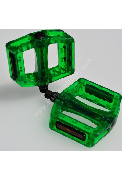 Xlc Bmx Pedal Transparan Yeşil Wellgo Üretimi
