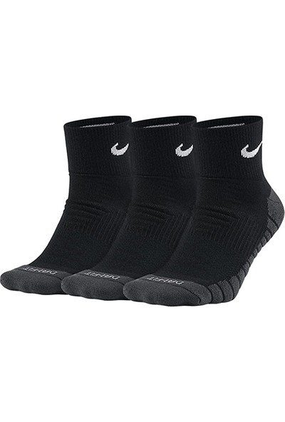 Nike SX5549 010 3'lü Çorap Seti Siyah