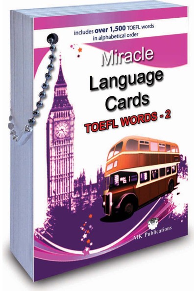 Miracle Language Cards (TOEFL Words-2) (Kelime Kartı) - Murat Kurt Miracle Language Cards (TOEFL Words-2) (Kelime Kartı) - Murat Kurt