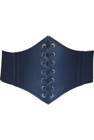 Kemer Dünyası BK 911 Geniş İpli Bağcıklı Arka Lastikli Korse Tarz Bayan Kemeri Kemer Dünyası BK 911 Geniş İpli Bağcıklı Arka Lastikli Korse Tarz Bayan Kemeri