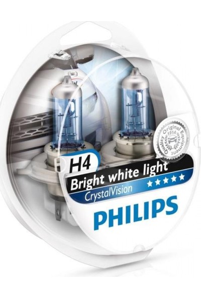 Crystal Vision Philips H4 Tip Ampül Seti 104812