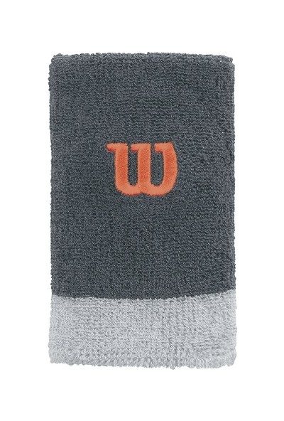 Wilson Extra Wide Wristband Bilek Ter Bandı - Turbulence/Pearl Grey/Nasturtium ( WRA733507 )