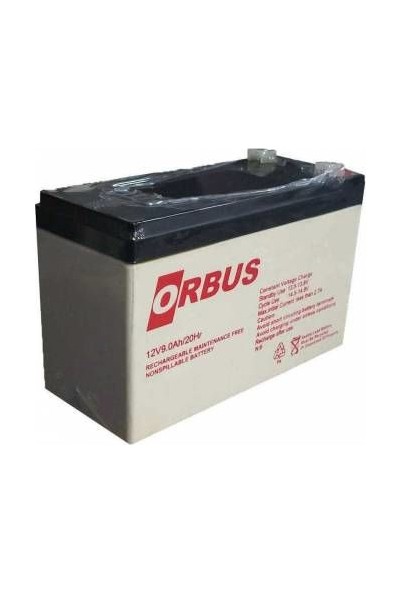 Orbus 12V 9Ah Bakımsız Kuru Ups Aküsü