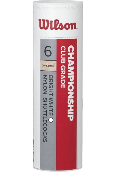 Wilson Badminton Topu - CHAMPIONSHIP 6PC WH 77 ( WRT6042WH77 )