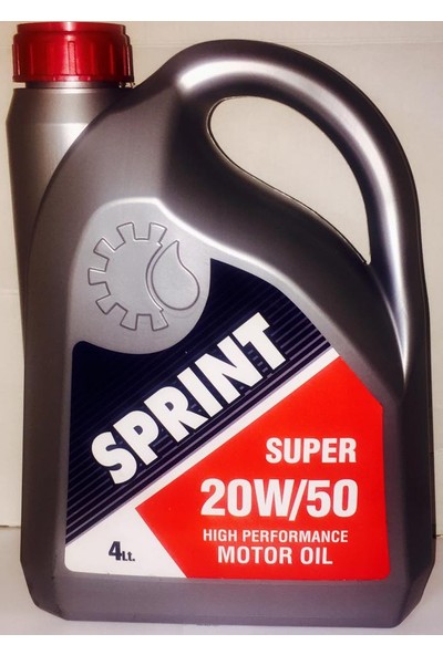 Sprint Süper 20W-50 4 Litre Motor Yağı ( Üretim Yılı: 2021 )