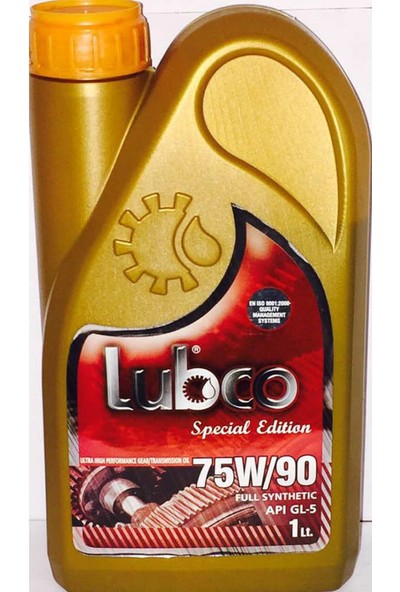 Lubco 75W90 Full Sentetiık Mekanik Dişli Yağı 1Lt Lubco 75W90 Full Sentetiık Mekanik Dişli Yağı 1Lt