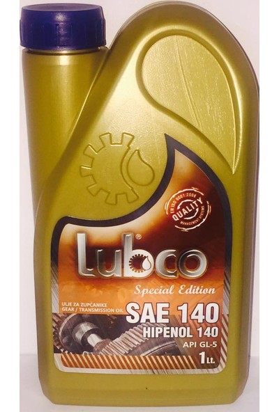 Lubco Mekanik Dişli Yağı 140 1Lt Lubco Mekanik Dişli Yağı 140 1Lt