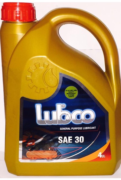 Lubco Sea 30 Numara 4 Lt (Genel Maksatlı Yağ) Lubco Sea 30 Numara 4 Lt (Genel Maksatlı Yağ)