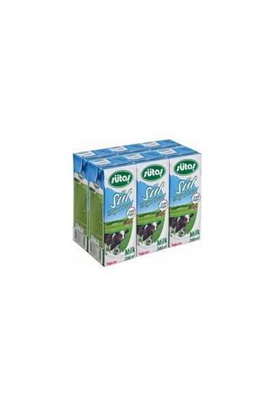 Sütaş Pastorize Süt 6x200 ml Sütaş Pastorize Süt 6x200 ml