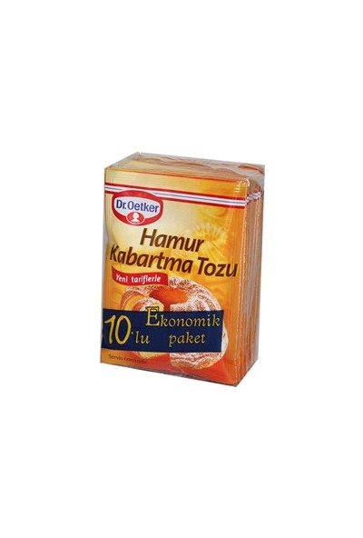 Dr. Oetker Hamur Kabartma Tozu 10'Lu Paket Dr. Oetker Hamur Kabartma Tozu 10'Lu Paket