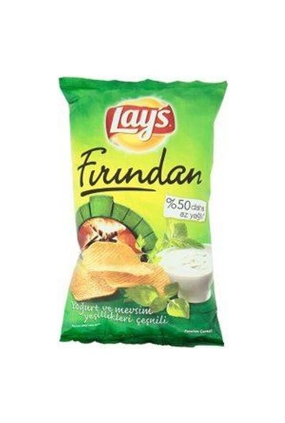 Lays Fırından Yoğurt Ve Yeşillikli Cips 58 Gr