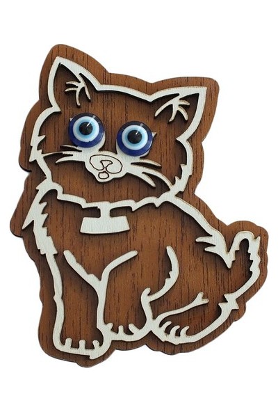 Myros Kedi Ahşap Magnet Myros Kedi Ahşap Magnet