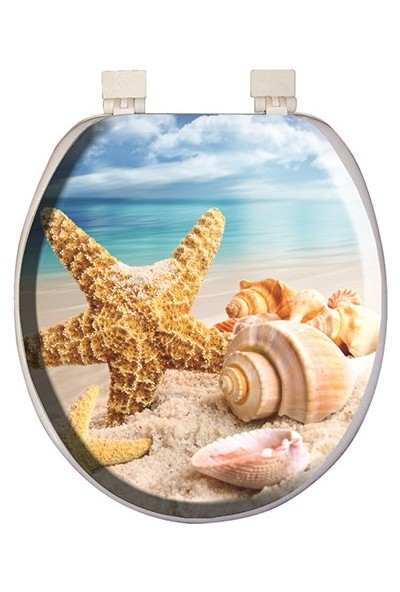 Desenli Süngerli Klozet Kapağı - 3004