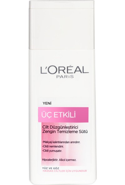 L'Oréal Paris Üç Etkili Triple Active Kuru ve Hassas Cilt Süt 200 Ml L'Oréal Paris Üç Etkili Triple Active Kuru ve Hassas Cilt Süt 200 Ml