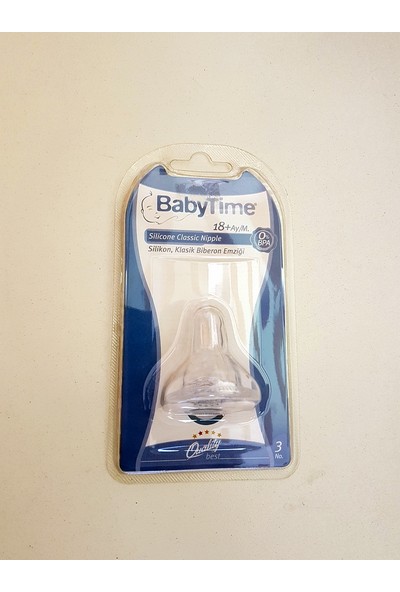 Baby Time Silikon Biberon Emziği