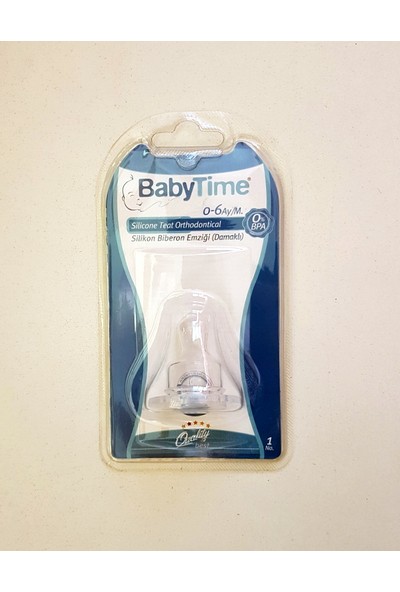 Baby Time Silikon Biberon Emziği Baby Time Silikon Biberon Emziği
