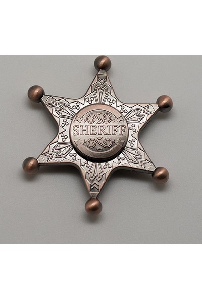 Hediyeyakala Metal Sheriff Rozeti Stres Çarkı - Hand Spinner Hediyeyakala Metal Sheriff Rozeti Stres Çarkı - Hand Spinner