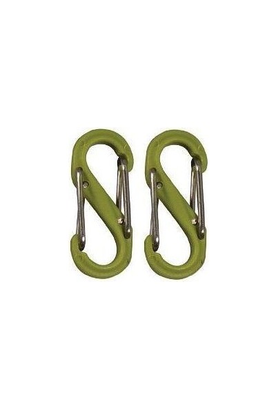 Nite-ize S-Biner Plastik Size 0 2Pack Lime Nite-ize S-Biner Plastik Size 0 2Pack Lime