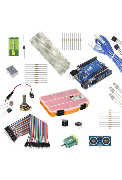 Set Arduino Başlangıç Seti (Arduino Uno R3)