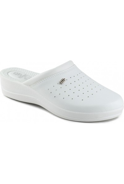 Gezer 4 Nokta Taban Sabo Terlik Beyaz