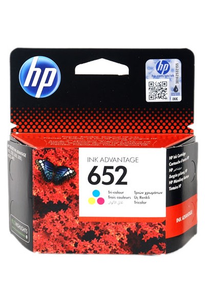 Hp F6V24Ae (652) Renkli Kartuş Hp F6V24Ae (652) Renkli Kartuş