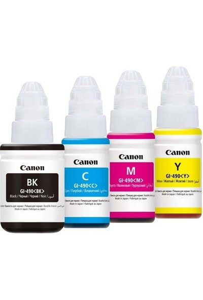 Canon Gı-490Bk Siyah Orjinal Kartuş G1400/G2400/G3400 Canon Gı-490Bk Siyah Orjinal Kartuş G1400/G2400/G3400