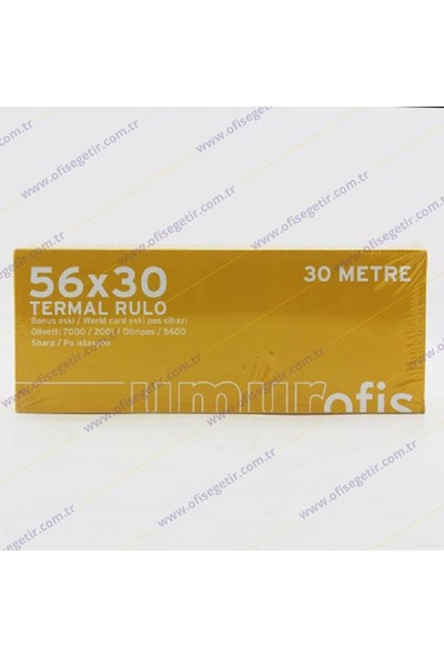 Umur Termal Rulo 56X30 10'Lu Paket Umur Termal Rulo 56X30 10'Lu Paket