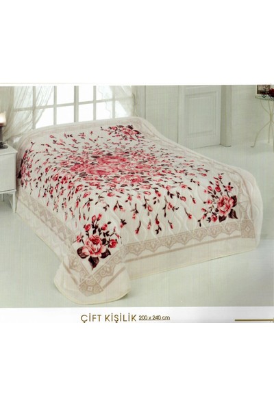 Sarar Battaniye Çift Kişilik Buket Krem