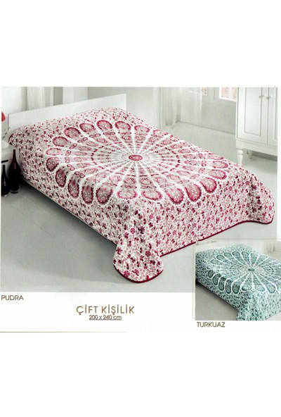 Sarar Battaniye Çift Kişilik Mandala Pudra