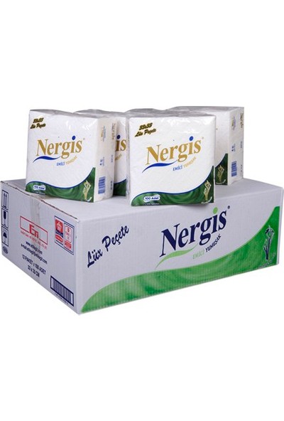 Nergis Peçete 33 x 33 100’Lü - Koli İçi 12 Adet