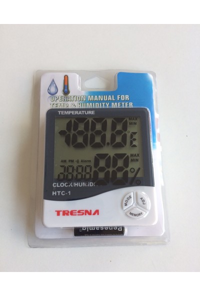 Tresna Ortam Nem Ve Sıcaklık Ölçer Tresna Ortam Nem Ve Sıcaklık Ölçer