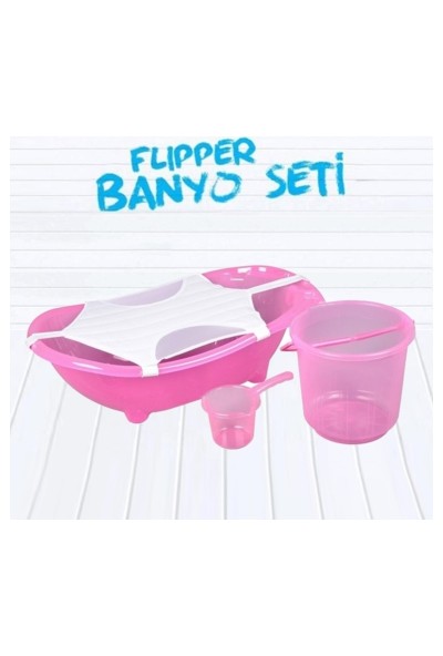 Flipper Bebek Banyo Küvet Seti - 4'lü Küvet Seti