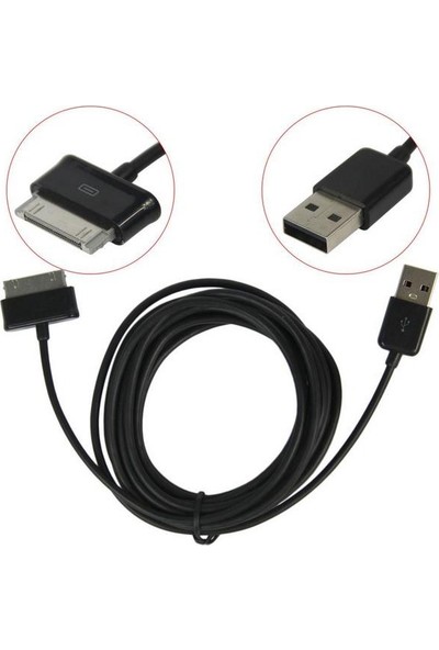Alfais 4249 Galaxy Tab Usb Data Şarj Kablosu 3M